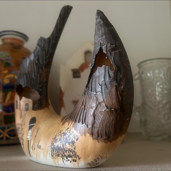 Art | Vintage Native American Handmade Horn Tribal Naturalistic ...